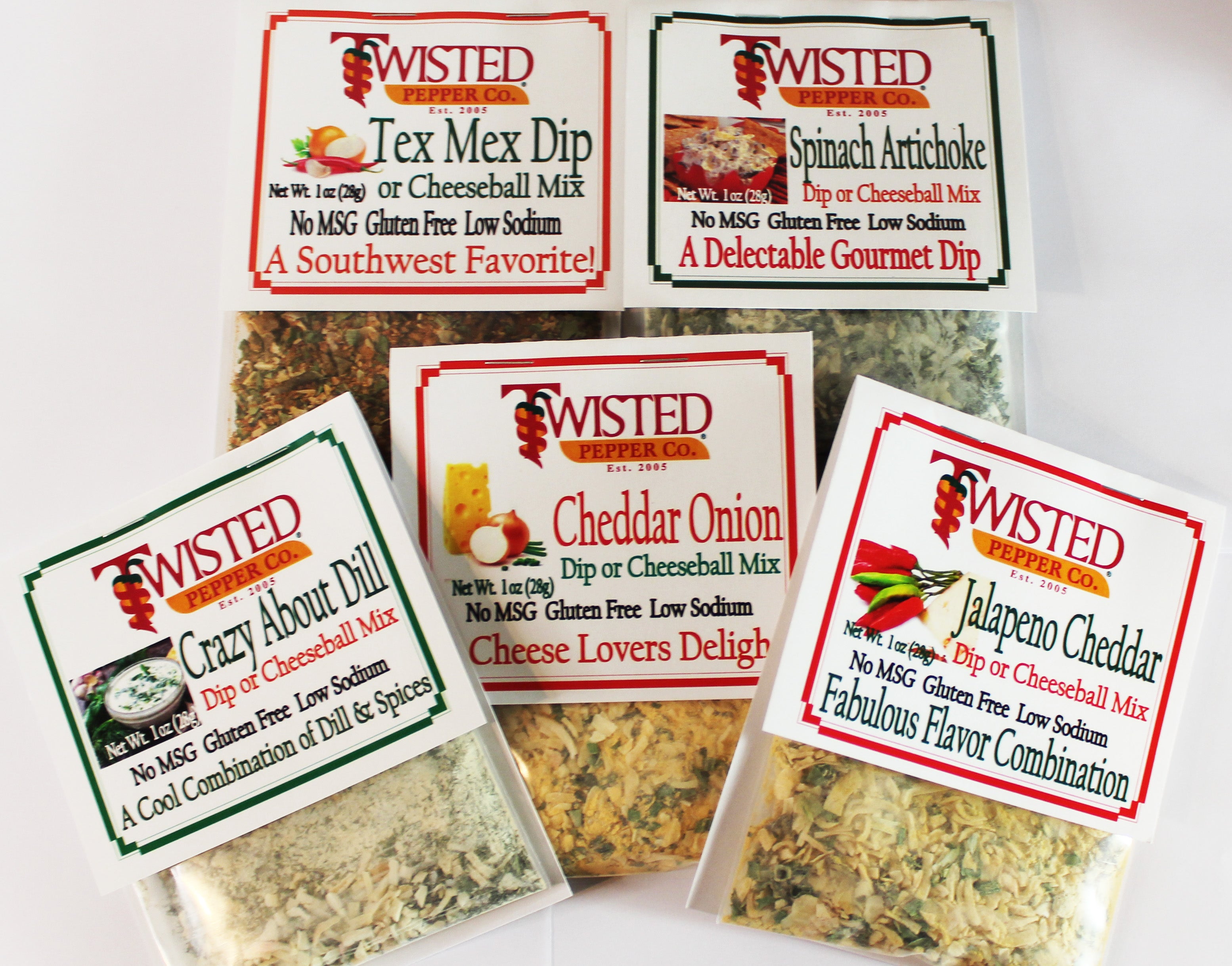 Dip Mixes 5 Pack Best Sellers Twisted Pepper Co.