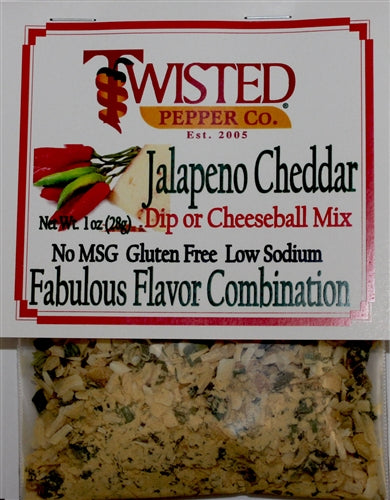 Twisted Pepper Co. Jalapeno Cheddar Dip Mix or Cheeseball Mix blended ...