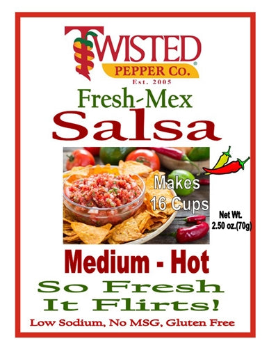Fresh Mex Salsa Seasoning Mix Med/Hot - Twisted Pepper Co. est. 2005